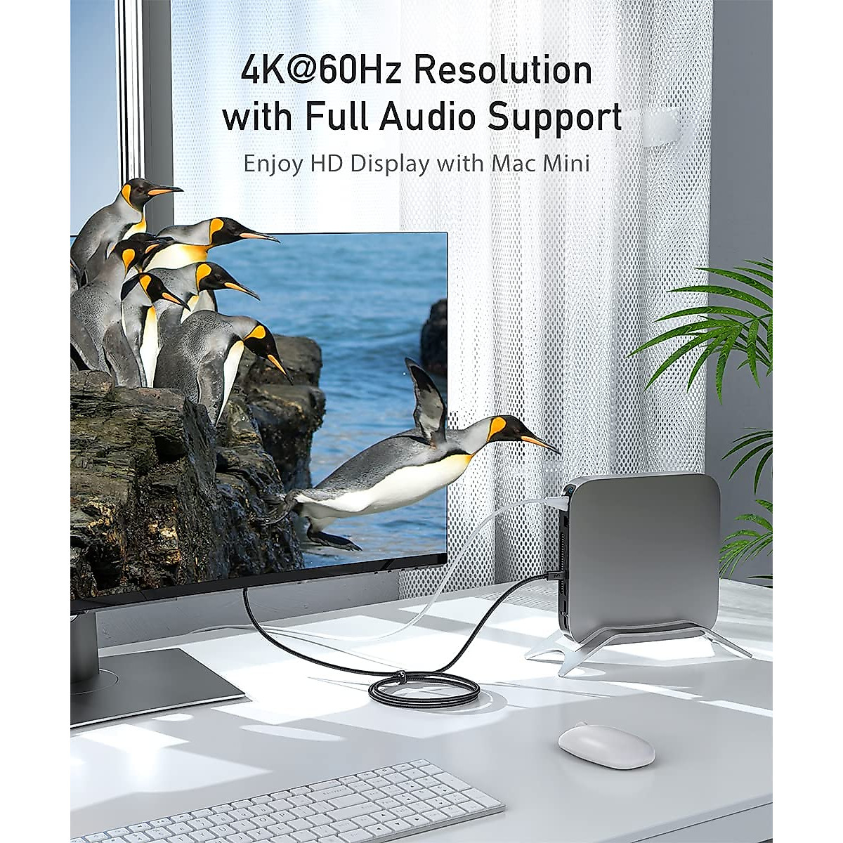 uni USB C to DisplayPort Cable 4K@60Hz, 2K@165Hz DP Cable [Thunderbolt 3 Compatible] for MacBook Pro, MacBook Air/iPad Pro 2020/2018, XPS 15/13 (6ft-2 Pack)