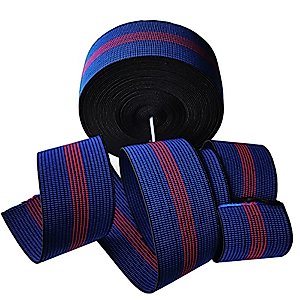 JINRUISI 2" Wide Elastic Webbing,Upholstery DIY,Sofa,Chair,Couch Sitting Belt Replacement,Upholstery Modification Elasbelt (31ft Long 2.76" Wide)