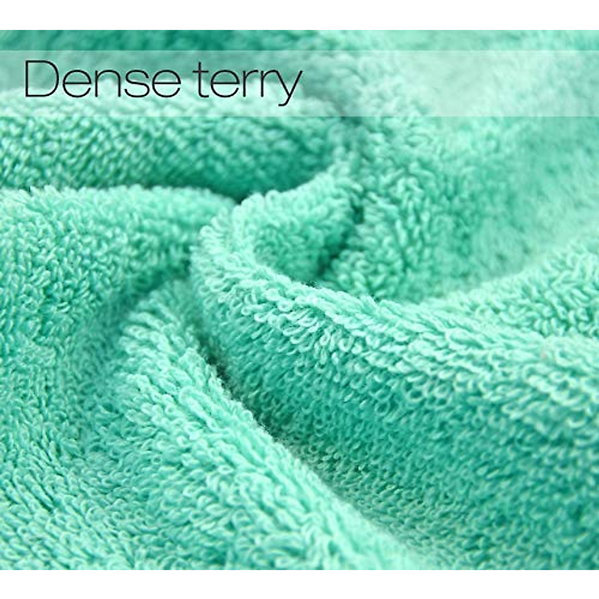 Cleanbear Hand Towels and Washcloths Set Bathroom Towels Set 6 Colors for Different Needs