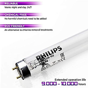 iSpring UVF11A UV Ultraviolet Light Water Filter with Smart Flow Control Switch 11W, 110V, 10-INCH