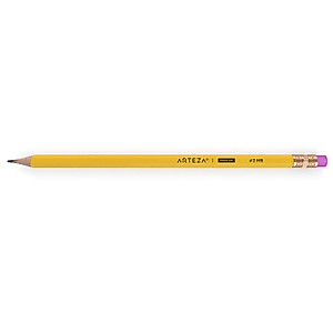 ARTEZA HB Pencils #2, Pack of 180, Wood-Cased Graphite Pencils in Bulk, Pre-Sharpened, Office and School Supplies for Exams, Classrooms, Students