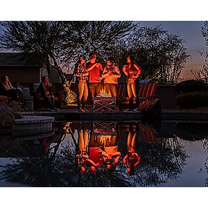 FIRESIDE OUTDOOR Pop-Up Fire Pit | Portable and Lightweight | Fullsize 24 Inch | Weighs 7 lbs. | Never Rust Fire Pit | Heat Shield NOT Included
