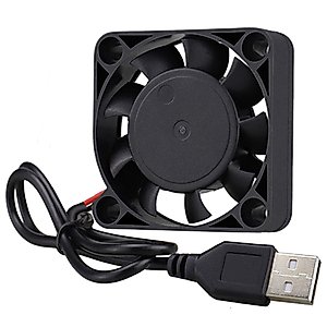 GDSTME 40mm USB Fan for VR Gear, Aquarium, Roku, Router, Raspberry Pi, Cosplay, Helmet Cooling Ventilation