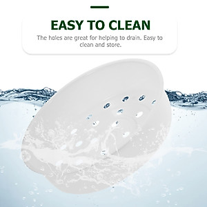 Angoily 2pcs Plastic Steaming Rack Steamer Basket 2.74ft Plastic Steaming Stand Steam Basket for 8.86in Rice Cooker Warmer Kitchen Cookware (White)