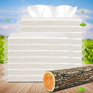 Car Tissue Refill, Disposable Facial Tissue, Napkin, Travel Size Pack for Car Visor Tissue Holder or Purse, 15 Packs, 50 Sheets per Pack, 750 Sheets In Total