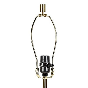 Décor Therapy PL4337 Ava Floor Lamp, Polished Brass, White Marble