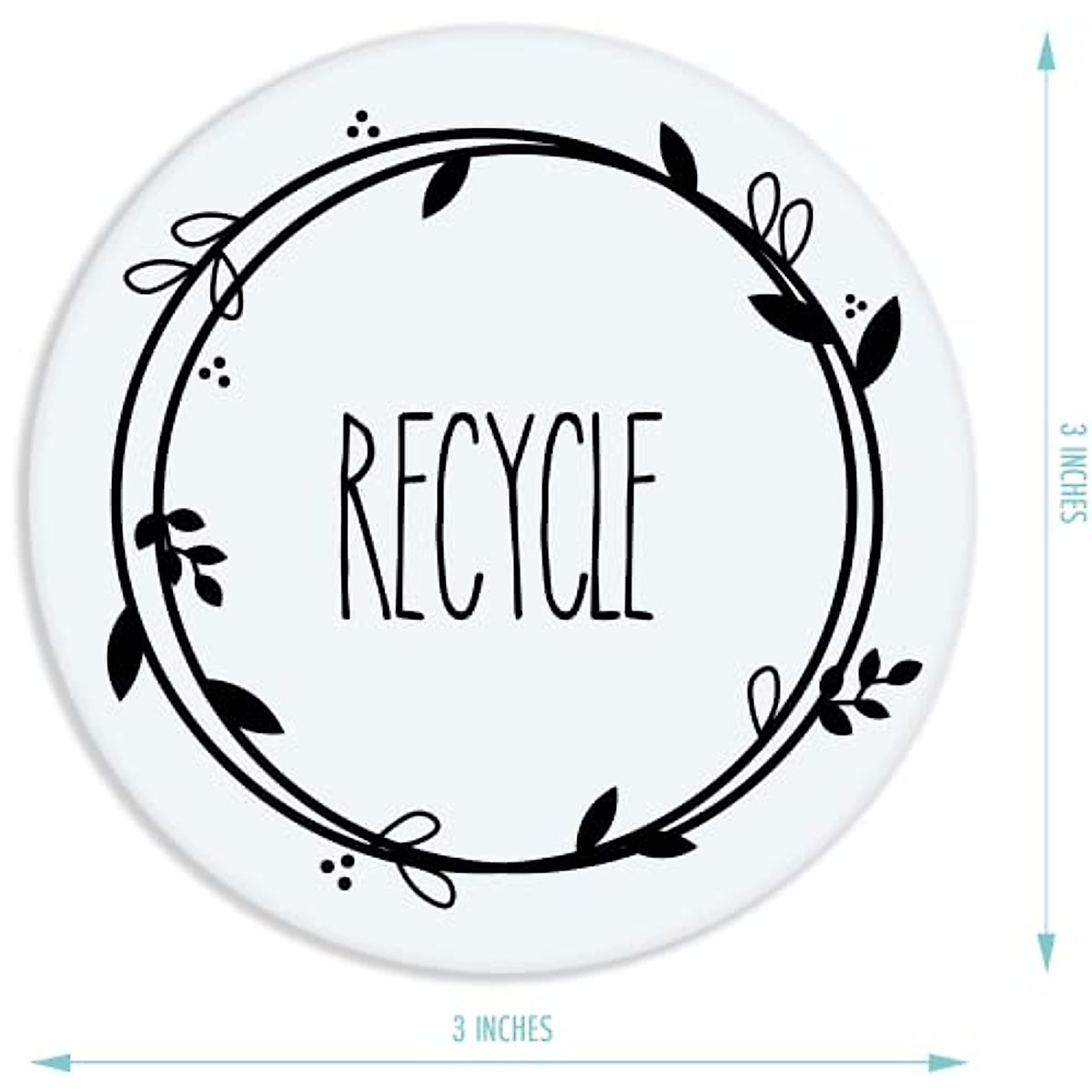 BabyPop! Recycle Trash Can Combo, Recycle Magnet for Trash Can, Garbage Recycle Bin Combo, Trash Recycle Bin Combo, Farmhouse Rustic Design