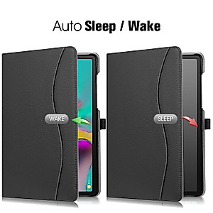 Fintie Case for Samsung Galaxy Tab S5e 10.5 2019 Model SM-T720/T725/T727, Multi-Angle Viewing Stand Cover with Pocket Auto Sleep Wake Feature, Black