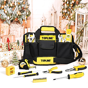 TOPLINE 467-Piece Household Home Tool Sets for Mechanics, 16-Inch Tool Bag with Heavy Duty Home Tool Kit Included, Tool Sets for Men, Tool Kits for Home General Maintenance, Basic Applications