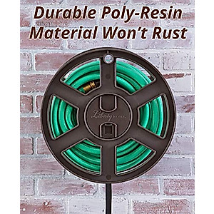 Liberty Basics 510 Wall Mount Hose Reel, Bronze