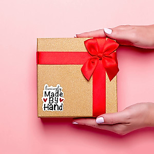 Littlefa 1.5” Lovingly Made by Hand Stickers,Thank You Stickers,Bakeries Stickers,Handmade Stickers,Small Business Stickers, Envelopes Stickers, Gift Bags Packaging 500 PCS