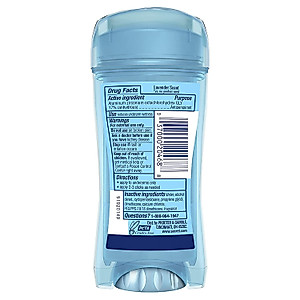 Secret Antiperspirant and Deodorant for Women 48 Hr Odor Protection Clear Gel Lavender Scent, 2.6 Oz (Pack of 6)
