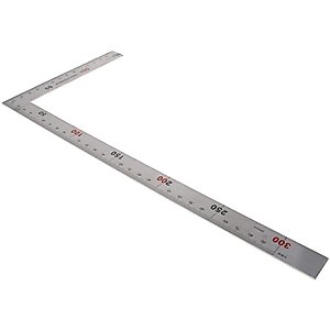 Heyiarbeit 150mmx300mm Stainless Steel Framing Square Right Angle Ruler Thicken Try Square Ruler Tools for Carpenter Engineer 1pcs
