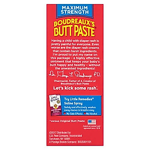 Boudreaux's Butt Paste Diaper Rash Ointment, Maximum Strength, 2 Ounce by Boudreaux's Butt Paste