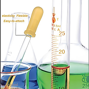Latex Dropper Bulbs for Labs Pipet - 2 ml (Pack of 100)