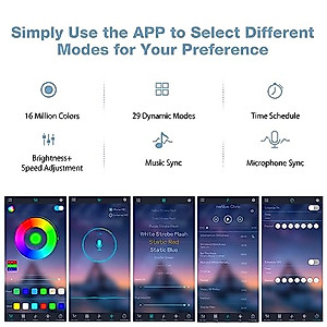 HOMMPA Open Shelf LED Nightstand with Charging Station Modern Black Bedside Table with Led Light 2 Drawers End Side Table High Gloss Night Stand Smart Nightstands Night Table for Bedroom 26.77in Tall