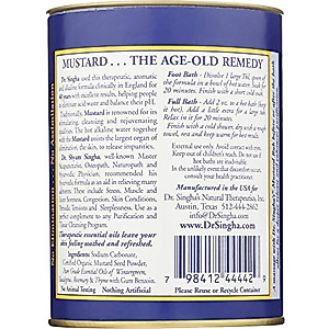 DR SINGHAS Dr Singha's Mustard Bath, 8 OZ