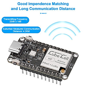 MakerFocus LoRa SX1262 Module 863 928 MHZ LoRaWAN IoT Development Board ASR6502 MCU 128KB Flash Ultra Low Power Consumption Solar Energy Powered Design with Antenna for Arduino and Intelligent Scene
