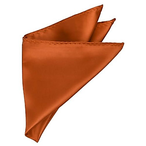 tiemart Premium Pocket Square (Burnt Orange)