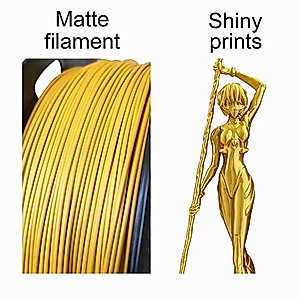 Silk PLA Pro Silk Gold PLA Filament 1.75mm 1KG 3D Printer Filament 3D Printing Materials Silky Shiny Metallic Metal Gold PLA CC3D Silk PLA Filament