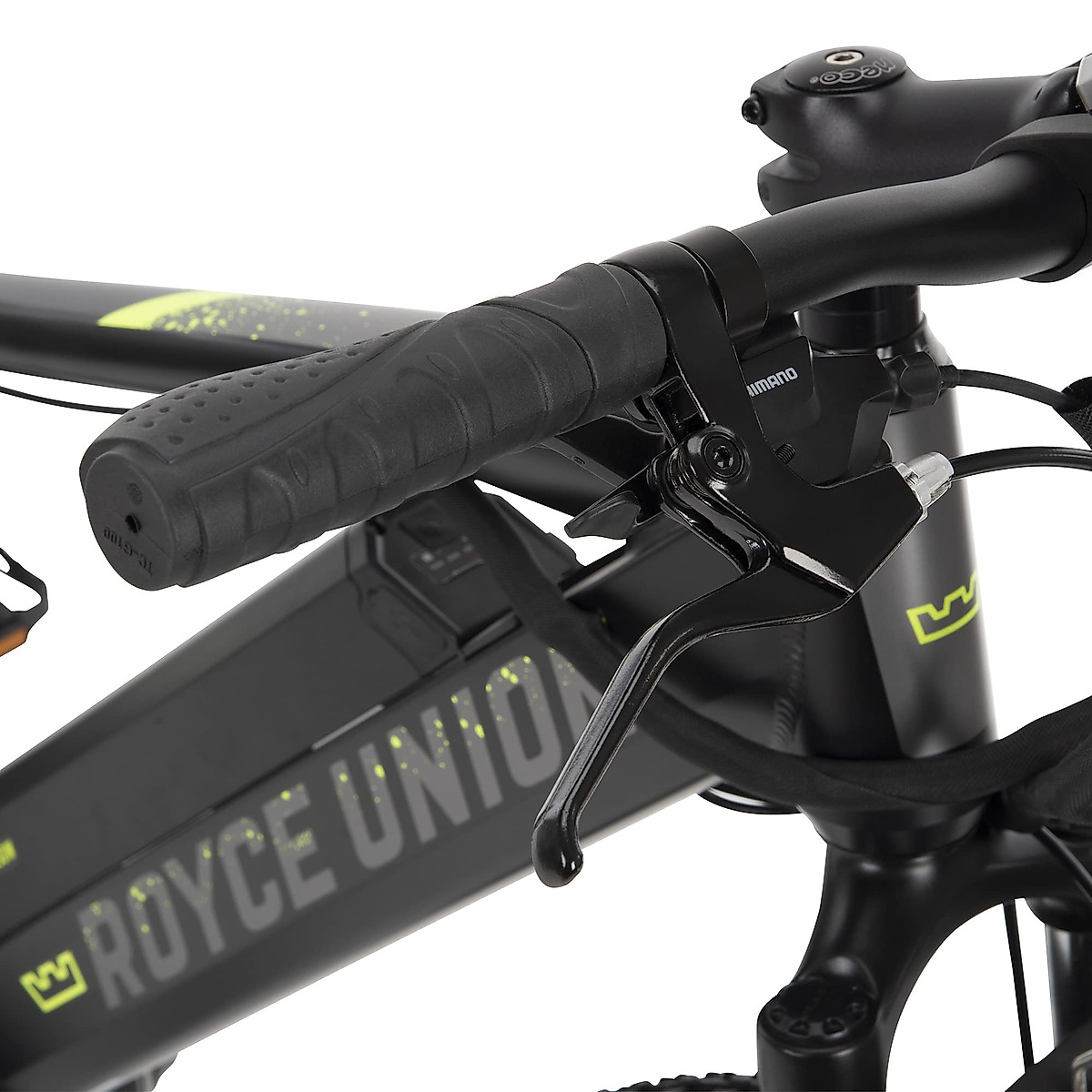 ROYCE UNION RTE 26” Electric Mountain Bike, Pedal Assist to 20MPH, Matte Black, 8 Speed, Removable 36V 10.4AH Lithium Battery