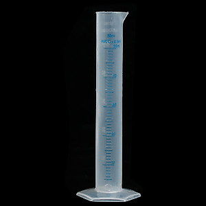 250ml Plastic Blue Line Graduated Cylinder Liquid Trial Tube Laboratory Test Tube