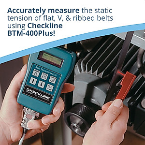 Checkline Belt Tension Checker for Vehicles & Machines - Quick & Accurate Results, 100-800 Hertz
