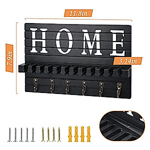 FTUREERA Belt Hanger, Belt Organizer with Hooks Wall Mount, Belt Holder Rack for Men/Women Closet