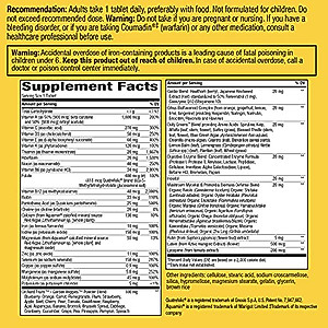 Nature's Way Alive! Adult Multivitamin, Ultra Potency Vitamin B to Support Daily Energy Metabolism*, 60 Tablets