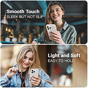 AOTESIER iPhone 13 Pro Max Phone Case,[Military Shockproof Protection] Liquid Silicone Case with [Soft Anti-Scratch Microfiber Lining] Camera & Screen Protection 6.7 inch Slim Thin Cover（Stone）