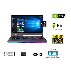 Asus 2022 New ROG Strix Premium Gaming Laptop: 17.3" FHD 144Hz IPS Display, AMD Gaming 8-Core Ryzen 9-5900HX, 32GB RAM, 1TB SSD, 4GB GeForce RTX 3050Ti, WiFi-6, Backlit-KYB, USB-C, Win10H, TF