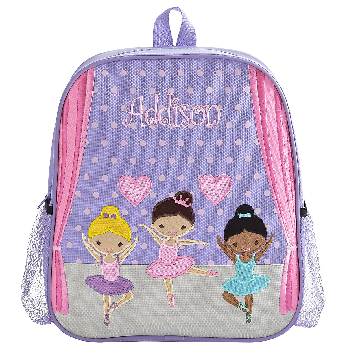 Let's Make Memories Personalized Just For Me Backpack - Back to School - Kid’s Backpack - Tote School Supplies - For School, Sleepovers - Ballerina Design - Customize Name