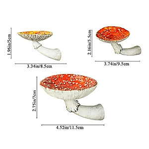 1PCS Mushroom Hanging Shelf,Cute Mushroom Wall Floating Shelf Wall Mounted Hanging Shelves for Home(L)