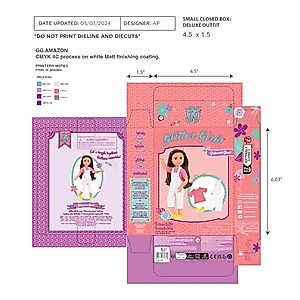 Glitter Girls – Glisten & Glam - Lace Overalls & Cat Ear Deluxe Outfit - 14-inch Doll Clothes– Toys, Clothes & Accessories For Girls 3-Year-Old & Up, includes Top (1)