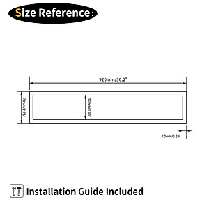 GERZWY 36-Inch Bathroom Towel Bar Stainless Steel Bath Towel Bar Modern Style Wall Mount Brushed Finish HG17703-LS