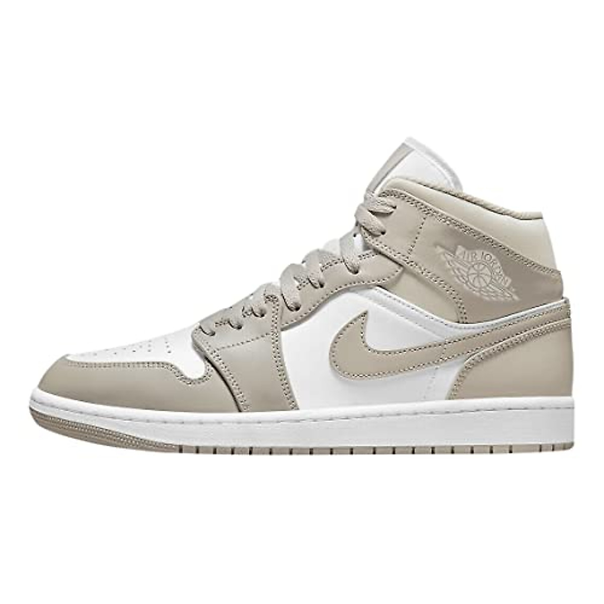 Nike Men's Air Jordan 1 Mid Shoes, College Grey/Light Bone-white, 8.5