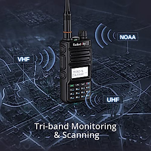 Radioddity MU-5 MURS Radio, License Free Two-Way Radio Rechargeable, Display Sync for Industrial Business Retail