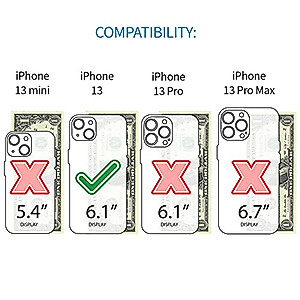 Dockem Wallet Case for iPhone 13 with Built-in Metal Plate for Magnetic Mounting & 2 Credit Card Holder Pockets: Exec M2, Premium Synthetic Leather (6.1" iPhone 13, Pink)