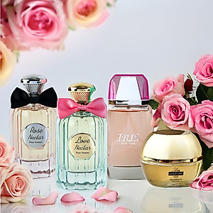 Jean Rish Lady Goldiana Eau De Parfume - Perfume for Women (3.4 Fl Oz / 100ml) with Jasmine, White Honey & Raspberry Notes - Long Lasting and Luxury Fragrance