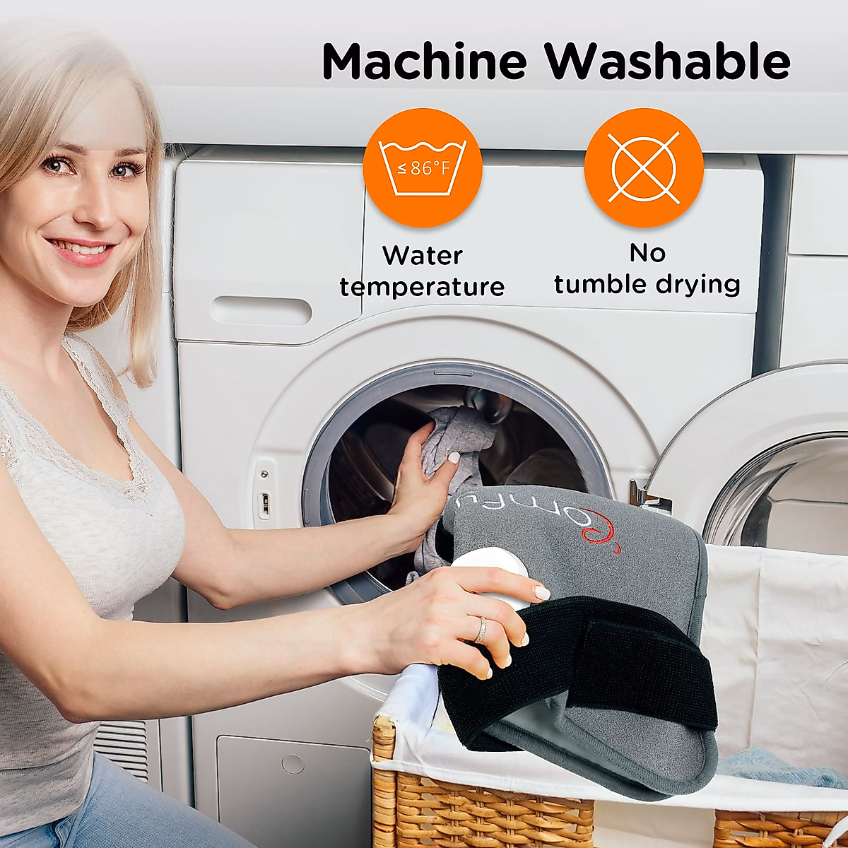 Comfytemp Hip Heating Pad for Hip/Sciatica Pain Relief - FSA HSA Eligible Hip Brace, Birthday Gifts for Mom/Women/Wife/Men, Lower Back/Thigh/Buttock Electric Heat Pad, Hot Physical Therapy(S/M)