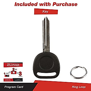 KeylessOption Keyless Entry Remote Car Key Fob and Key Replacement for 15042968