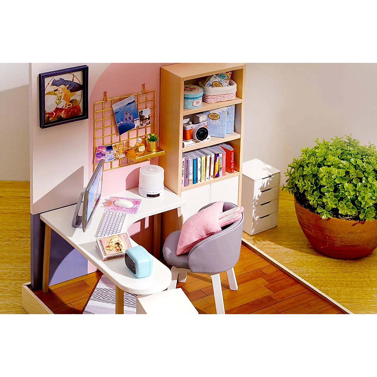 Flever Dollhouse Miniature DIY House Kit Creative Room with Furniture for Romantic Artwork Gift (World of Creativity)