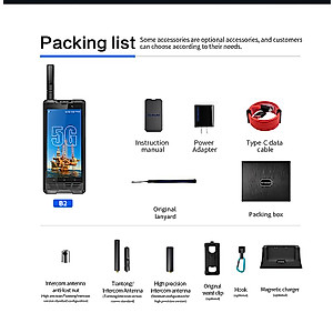 Big Walnut B2 Rugged Smartphone(2023), eSIM Dual 5G 8GB+256GB Rugged Phone Unlocked, 5.5" FHD+ Rugged Cell Phone, Android 12, 64MP Camera, 24MP Night Vision, NFC ATEX Smartphone（DMR）