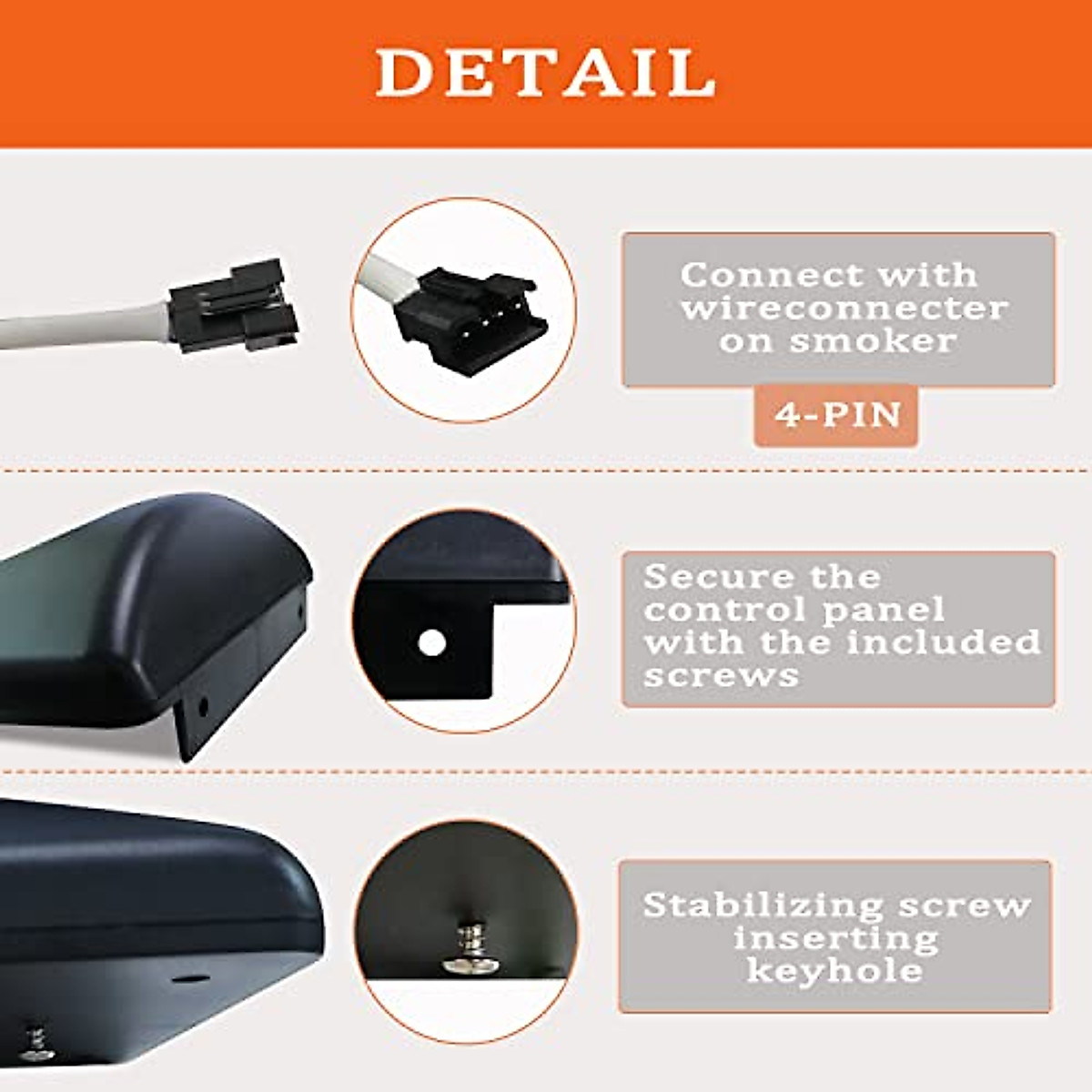 Digital Control Panel, Replacement 9907160014 Part For Masterbuilt MB20071317/ 20071117/ 21071218 and More Masterbuilt Digital Electric Smoker