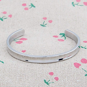 YOYONY Women's Bracelets,Stainless Steel Inspirational Keep funking going Bracelet,Gifts For Her.