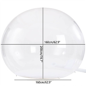Inflatable Bubble Tent Transparent, Outdoor Inflatable Bubble Camping House Tent 2m Eco Home Tent W/Blower for Outdoor/Backyard/Festivals Stargazing & Family Camping (Circle diameter 2m without aisle)
