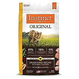 Instinct Original Grain Free Recipe with Real Chicken Natural Dry Cat Food, 5 lb. Bag
