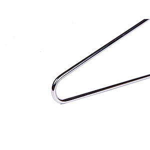 Quality Hangers 16 Pack Stainless Steel Wire Hangers - Ultra Thick 4mm Metal Hangers & Wire Coat Hangers, Seamless Non-Welded Design for Heavy-Duty Closet Organization