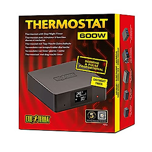 Exo Terra Thermostat with Day and Night Timer for Reptile Terrariums