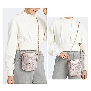 Cute Crossbody Purse for Teen Girls Small Purse and Cat Crossbody Bags for Women Gift with Metal Chain Strap